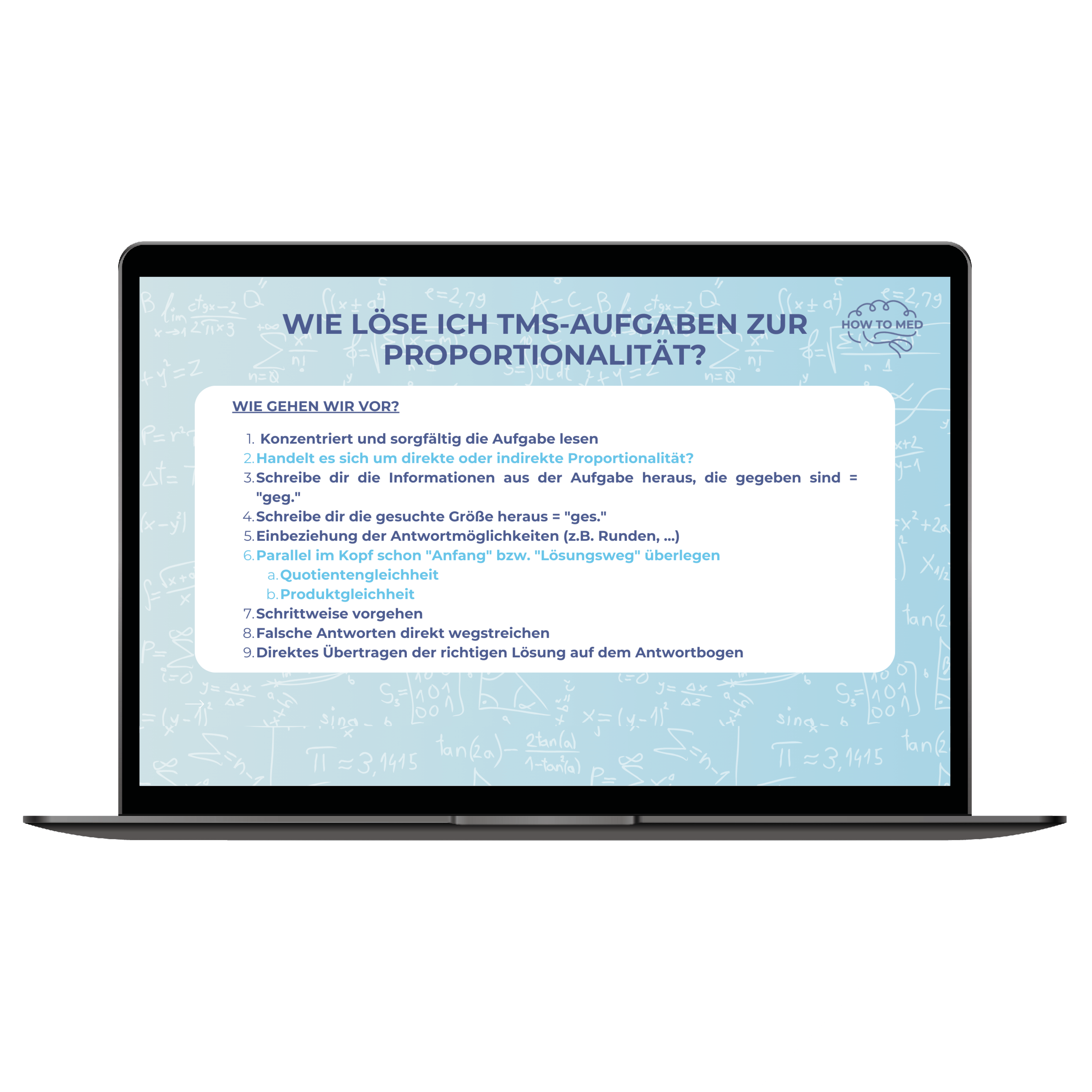 HOWTOMED – TMS/EMS einfach bestehen.